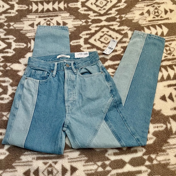 PacSun | Jeans | Pacsun Ultra High Rise Slim Patchwork Funky Retro ...
